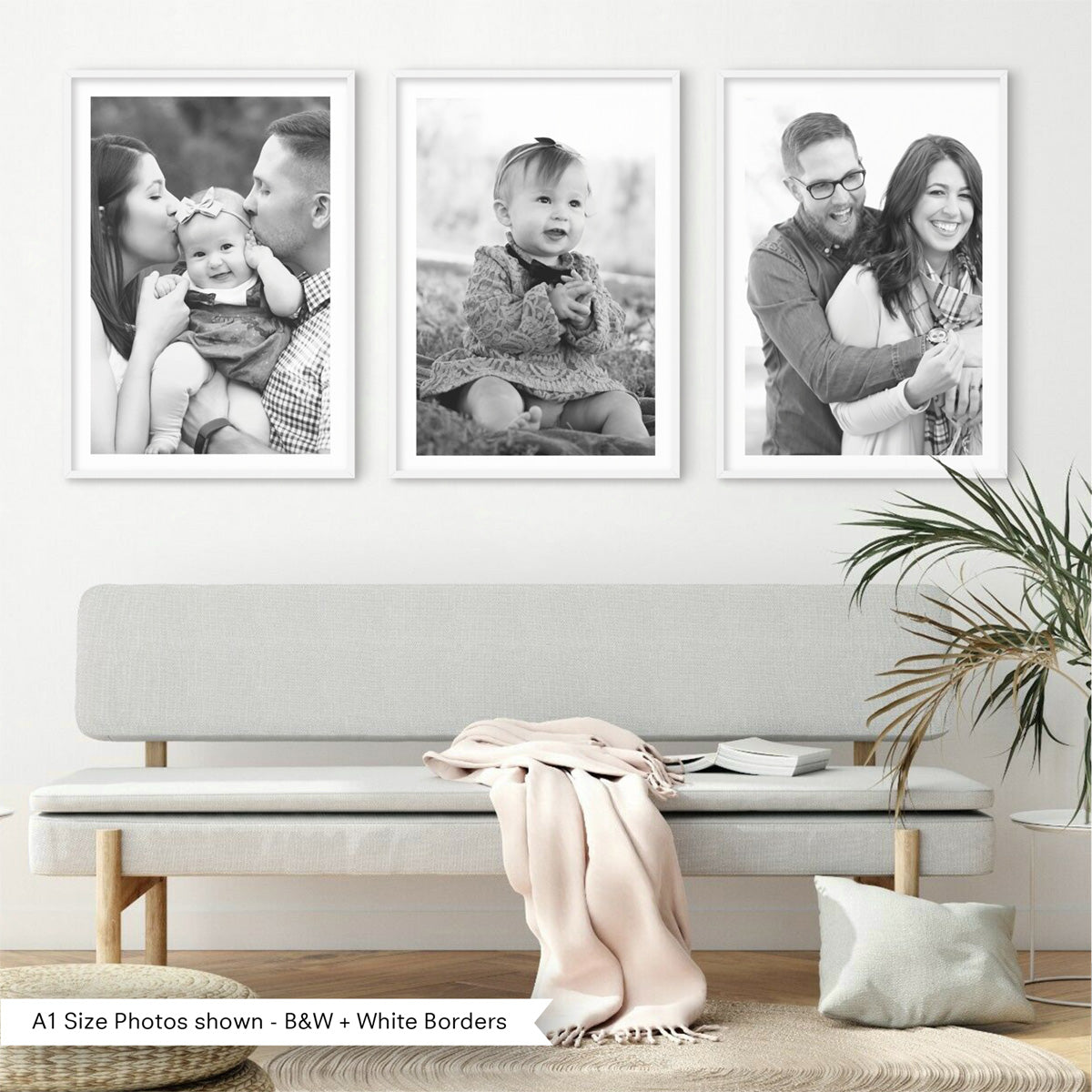 Personalised Family Wall Art Prints - Custom Gallery Wall Photo Set 3 ...