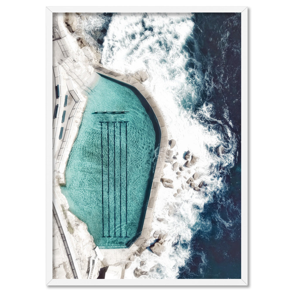 Bronte Rock Pool Aerial Wall Art II. Beach Sydney Poster – Print and ...